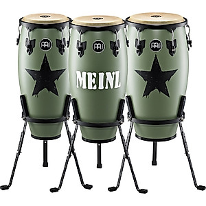 Meinl Percussion HC12VWB-M Headliner Designer Series 12-Inch Conga with Basket Stand, Vintage Wine Barrel, Matte