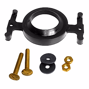 LASCO 04-3817 Eljer Tank to Bowl Bolt Set with Gasket, Solid Brass