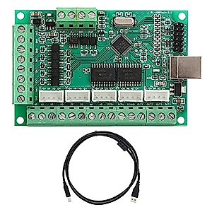 Davitu Motor Driver - Driver Board CNC USB 100Khz Branch 5 Axis Port Driver Motion Control Card 12-24V Controller Board