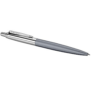 Parker Jotter XL Ballpoint Pen, Alexandra Matte Grey, Chrome Trim, Medium Point, Blue Ink, Gift Box