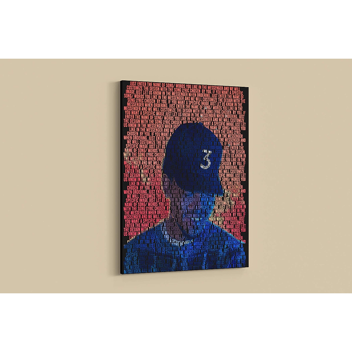 Chance The Rapper Custom Lyric Canvas Poster Print-Wrapped Canvas Print