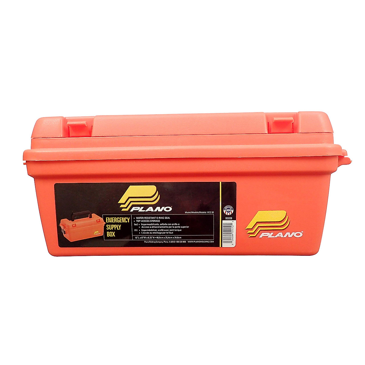Plano Shallow Dry Storage Box (Orange), small (141250)