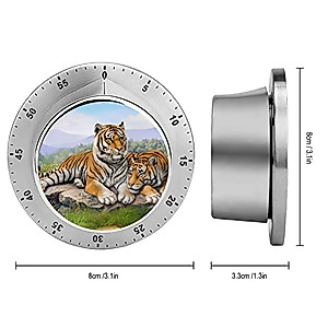 Kitchen Timer Tiger Magnetic Countdown Clock for Cooking Teaching Studying