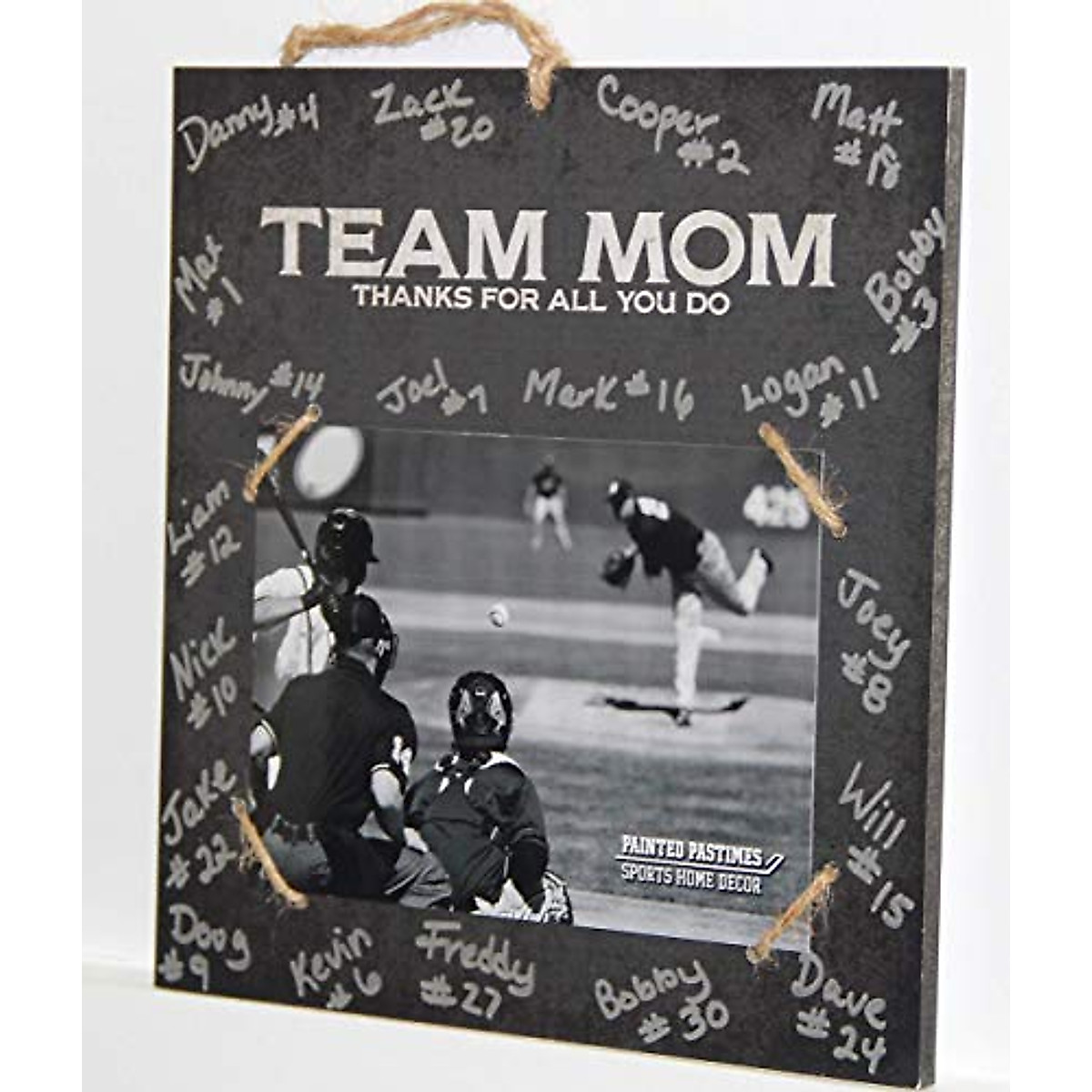 Painted Pastimes Sports Home Decor, COACH Picture Frame Photo Display, Football Baseball Hockey Basketball Lacrosse Soccer Softball Track Wrestling Swimming Volleyball Field Hockey Tennis Golf