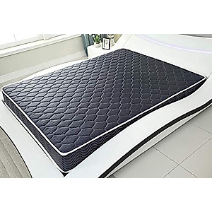 AC Pacific 6-Inch Water-Resistant Memory Foam Mattress Made in USA with Stylish Diamond-Quilted Breathable Fabric, Distributes Weight Evenly, Twin Deluxe, Navy Blue