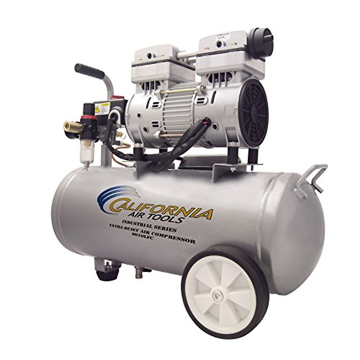 California Air Tools 6010LFC 1.0 HP Ultra Quiet and Oil-Free Industrial Air Compressor, 6.0-Gallon