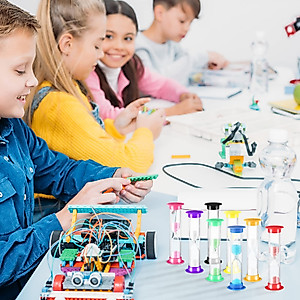 24 Pcs 5 Minute Sand Timer Plastic Hourglass 5 Min Visual Timer Mini Classroom Timer Small Shower Timer for Teacher Classroom School Must Haves Supplies Egg Sand Clock Kids Time Management (Colorful)