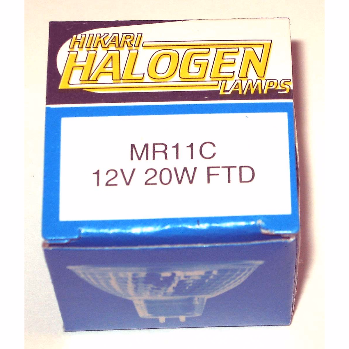 Hikari MR8057PC MR11 FTD Wide Angle 20W Halogen 12V Flood Bi-Pin Base 38006 MR11FTD/L