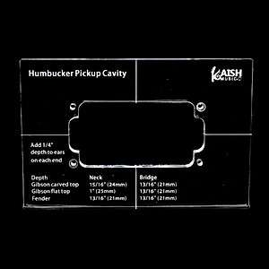 KAISH Acrylic Humbucker Pickup Routing Template Pickup Templates 2pcs Whole Set