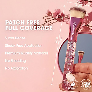 Blending Liquid Makeup Foundation Brush - Kabuki Contour Brush, Face Buffing Brush With Pro Quality Synthetic Dense Bristles For Stippling Mineral Cream, Powder, Blush