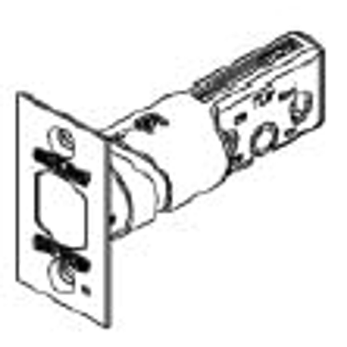 Schlage Commercial 12288619 S200 / B500 Series Square Corner Adjustable Deadbolt with 1" Face Satin Nickel Finish