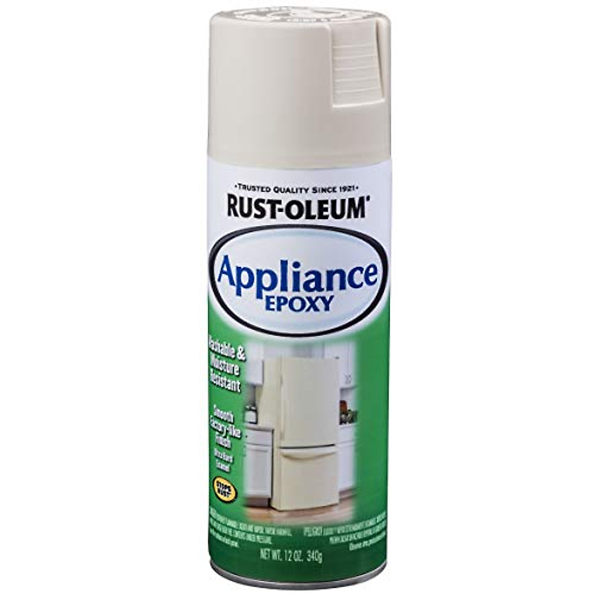 Rust-Oleum 7882830 Specialty Appliance Epoxy Spray Paint, 12 oz, Almond