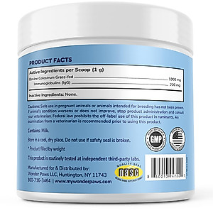 Grass-Fed Colostrum Powder Plus Omega Max Fish Oil - for Dog’s Immune Support, Skin, Allergies, Joint Care and Overall Health – Colostrum 3.20 Ounces - Omega Max 16 Ounces