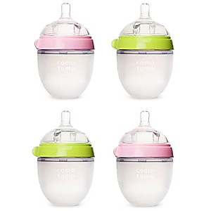Comotomo Natural Feel 5 oz Baby Bottle - 4 Pack