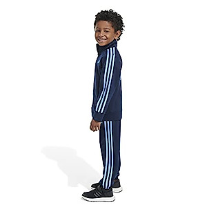 adidas Boys' Gradient 3S Tricot Track Set, Collegiate Navy, 7