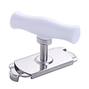 Adjustable Jar Opener, Stainless Steel Lids Off Jar Opener Bottle Cap Remover saving Screw Can Opener with Arthritis for Kitchen Gadget Fit Seniors, Women, Children, Weak Hands, Kitchen Tool, White