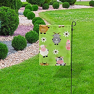 My Little Nest Seasonal Garden Flag Funny Animals Double Sided Vertical Garden Flags for Home Yard Holiday Flag Outdoor Decoration Farmhouse Banner 12"x18"