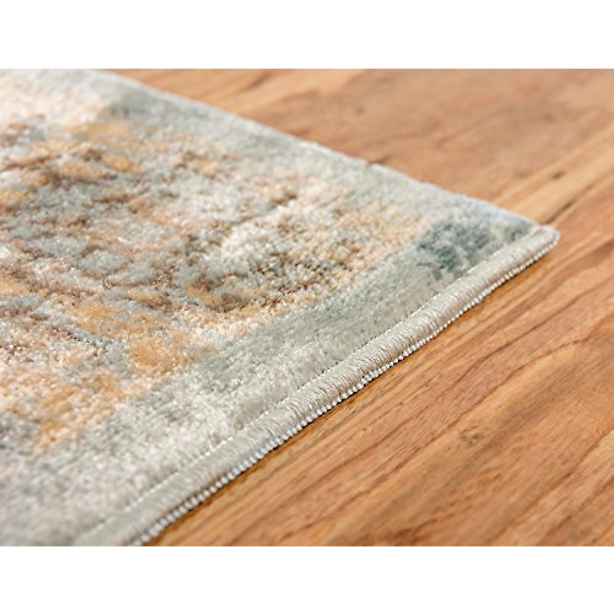 Unique Loom Paris Collection Pastel Tones Traditional Distressed Light Blue Area Rug (9' 0 x 12' 0)