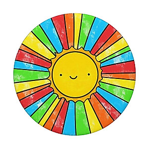 Rays Of Sunshine Design- Cute rainbow Gift PopSockets PopGrip: Swappable Grip for Phones & Tablets
