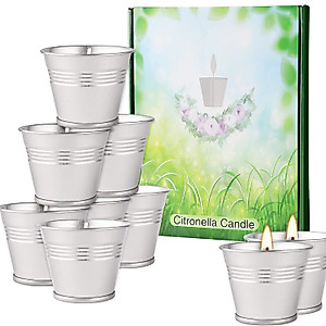 12 Pack Citronella Candles Outdoor 2.0oz Soy Wax Candles in Small Buckets for Home Patio Porch