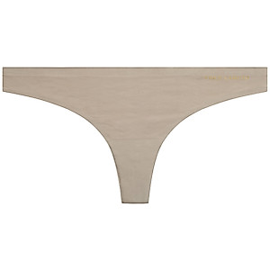 Vince Camuto Women's Thong Underwear - 5 Pack/10 Pack Ultra Soft Sexy Lingerie Thong Panties - Breathable Underwear for Women, Size Large, Grey Assorted (5 Pack)