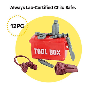 Boley Dinosaur Explorer Play Set - 13 Piece Dinosaur Toys Set with Roaring Giant T-Rex Dinosaur Toy, Explorer Figure, Large Truck, Tool Box, and More!