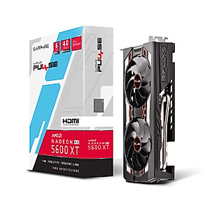 SAPPHIRE 11296-01-20G Radeon Pulse RX 5600 XT 14GBPS 6GB GDDR6 HDMI / Triple DP OC w/ Backplate (UEFI) PCIe 4.0 Graphics Card