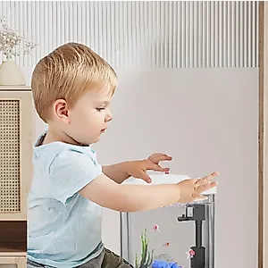 TARARIUM Glass Betta Fish Tank Set Up Aquarium Starter Kit Small Nano 2 Gallon with Waterfall Filter and Planted Light, Self Cleaning for Shrimp Goldfish Desktop Office Home Room Decor