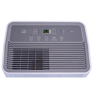 Hisense 50 Pint 3-Speeds Dehumidifier, 3 Modes – Auto, Continuous, Manual, 115v, LED Display, Noise Level 46 dB, 24-hour on/off timer, Up to 4500 sq. ft. - DH7021K1W (Renewed)