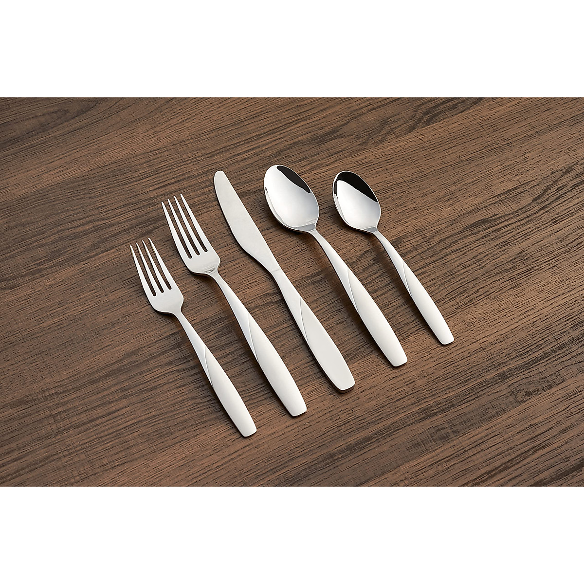 Cambridge Silversmiths Southview Sand 20 Piece Flatware Set, Service for 4, silver