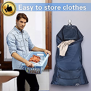 TG XL Laundry Backpack | 20" x 30" inches | Heavy-Duty Water-Resistant Laundry Bag for Dorm Room| Fully Padded Adjustable Straps | Chest Strap | Multiple Storage Space