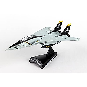 Daron Worldwide Trading Postage Stamp F-14 Tomcat Vf-103 Jolly Rogers 1/16o Scale Airplane Model, 144 months to 1000 months