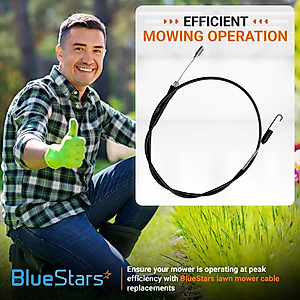 BlueStars 54510-VG4-C01 Clutch Drive Cable - Compatible with Honda Walk-Behind Lawn Mowers HRR216K2 HRR216K3 HRR216K4 HRT216K1 HRT215K2 HRZ216 - Replaces 290-982