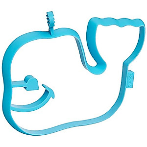 Tovolo Whale Breakfast Shaper, Kids Reusable Pancake Art Batter Mold, Heat-Resistant & BPA-Free Silicone, Dishwasher-Safe, 1 EA, Blue