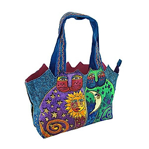 Laurel Burch `Celestial Felines` Medium Tote Purse