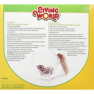 Living World Plastic Hamster Exercise Ball with Stand, 6-3/5-Inch