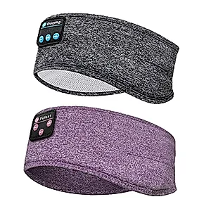 Sleep Headphones Bluetooth Headband, Perytong Sports Bluetooth Headband Headphones with Thin Speakers, Sleep Earbuds, Sleeping Headphones for Workout Running Yoga Nap, Gift for Men and Women