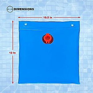Poolzilla Heavy Duty Wall Bag for Swimming Pool Winter Covers, Thick 16 Gauge Vinyl Wall Bags 1'x1' - 1 Pack