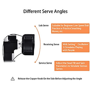 WAYMARK Table Tennis Robot Ping Pong Ball Machine S6-PRO Automatic Ping Pong Robot Trainer Table Tennis Robot Machine with Net and 100 Balls