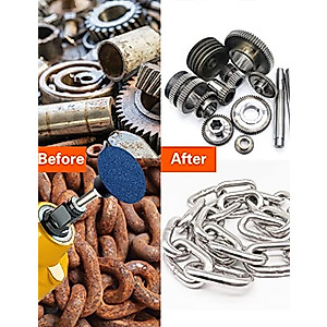 TSOAPX 62 PCS Sanding Disc Set, 2 inch Roll Lock Quick Change Sanding Discs with 1/4" Holders, Die Grinder Surface Conditioning Prep Strip Grind Polish Finish Burr Rust Paint Removal