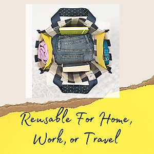 Aspenhagen Designs Heavy Duty Canvas Tote Bag w/Interior Coating for Easy Cleaning-Great Reusable Grocery Bag or Gift Bag