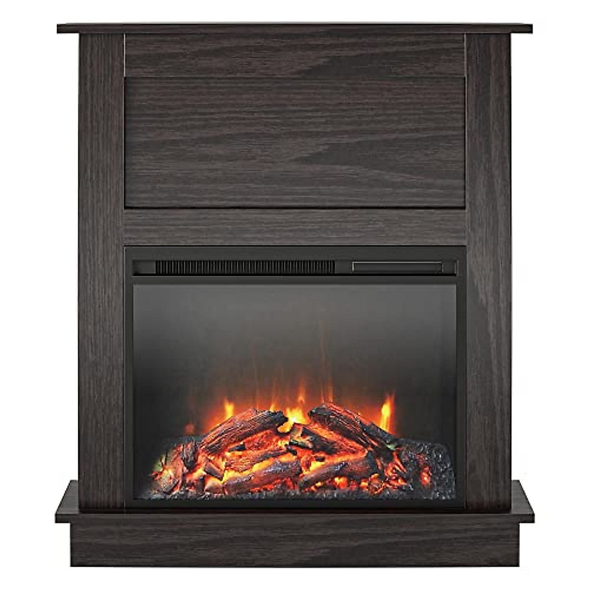 Ameriwood Home Ellsworth Fireplace with Mantel, Espresso