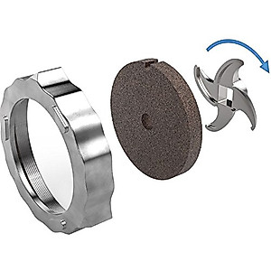 Meat Grinder Knife and Plate Sharpening System (Fine Grind, #8 Meat Grinder Knife and Plate Sharpening System)