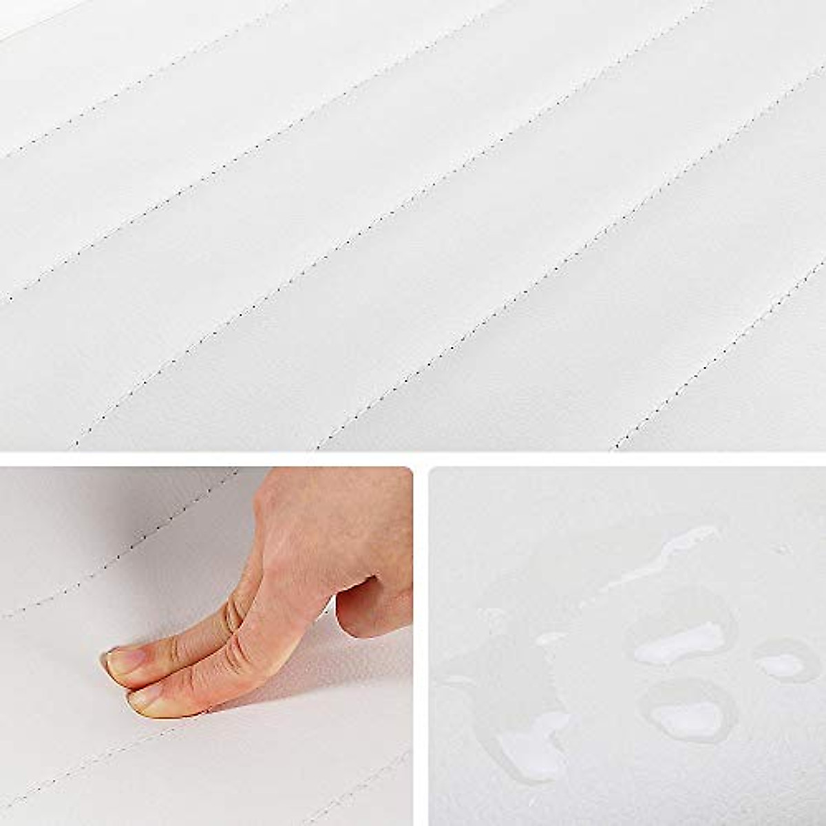 Yaheetech Adjustable Task Chair PU Leather Low Back Ribbed Armless Swivel Desk Chair Office Chair Wheels White, Set of 2