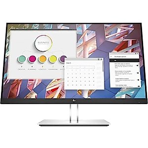HP EliteDisplay E24 G4 24 Inch IPS LED Backlit, FHD 1920 x 1080, Blue Light Filter, HDMI, VGA, DisplayPort Monitor (Renewed)