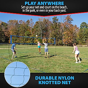 Freestanding Indoor/Outdoor Volleyball Net (32 Feet)