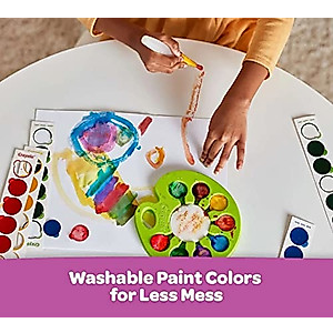 Crayola Watercolor Paint Set, Pop & Paint Palette, Washable Kids Paints, Gift