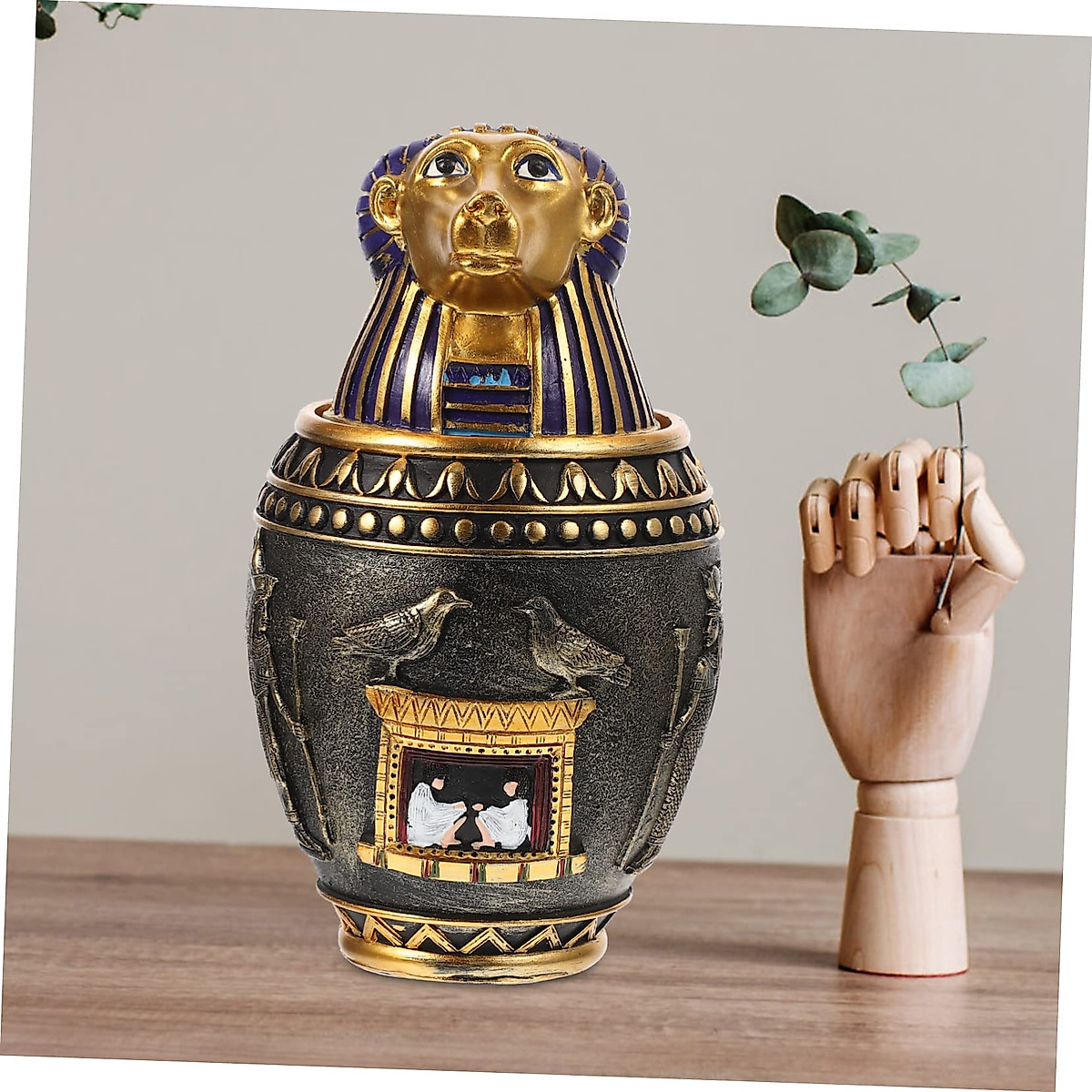 3pcs Egyptian Urn Pet Ash Storage Bottle Pet Commemorative Casket Pet Cremation Urn Bone Ash Container Urn for Cat Ashes Animals Ash Bottle Dog Ash Bottle Pet Cinerary Holder