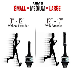 RevereSport Waterproof iPhone Pro Max 14/13/12/Plus Running Armband with Extra Pockets for Keys, Cash and Credit Cards. Phone Arm Holder for Sports, Gym Workouts and Exercise