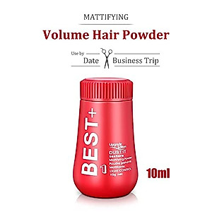 Hair Powder, 10g Oil Control Styling Hair Powder Volume Powder Portable Mattifying Texture Powder Soft Fluffy all Day Hair No Mess Dust it Hair Root Lifting Powder for Men Women